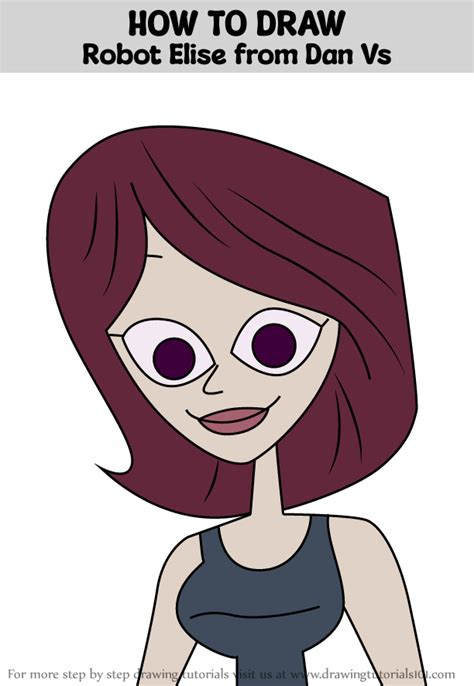 How To Draw Robot Elise From Dan Vs Dan Vs Step By Step