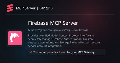Firebase Mcp Server Langdb Firebase Mcp Server Langdb