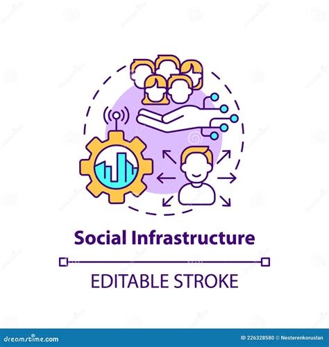 Social Infrastructure Concept Icon Stock Vector Illustration Of Facility Technology 226328580