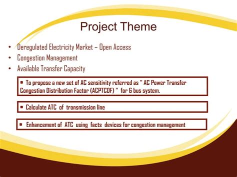 Atc For Congestion Management In Deregulated Power System Ppt