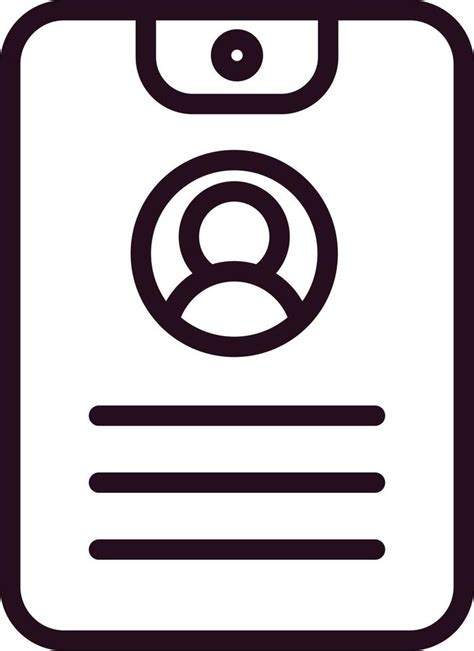 Security Pass Vector Icon 19820735 Vector Art At Vecteezy