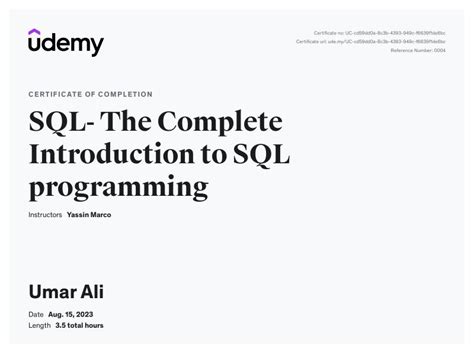 Umar Ali On Linkedin Sql Datamanagement Udemycoursecomplete Dataanalysis Continuouslearning