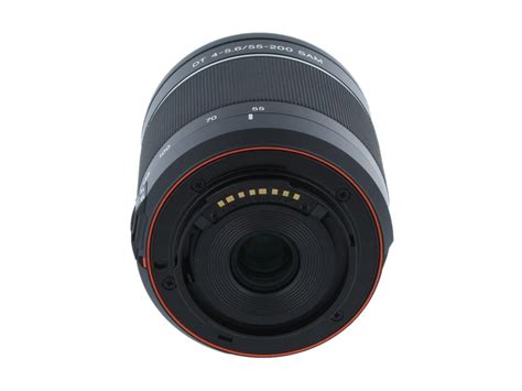 SONY SAL-55200/2 SLR Lenses DT 55-200mm f/4-5.6 SAM Zoom Lens Black ...