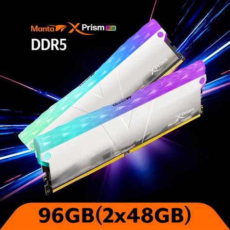 Ddr5 [manta] Xprism Rgb 96gb 48gbx2 Intel Xmp Gaming Memory