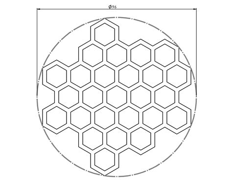 3d Honeycomb Drawing