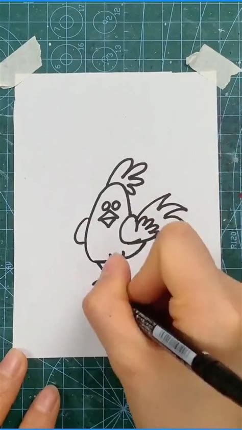 How To Draw Rooster step by step tutorial with guidelines Manualidades Fácil