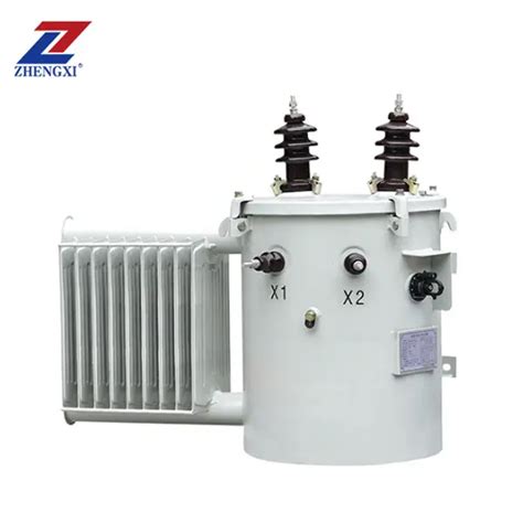 China Single Phase Column Oil Immersed Transformer Zhengxi