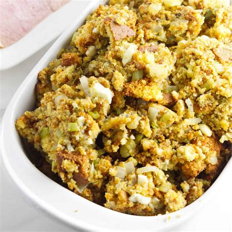 Jiffy Cornbread Dressing Casserole Smells Like Delish