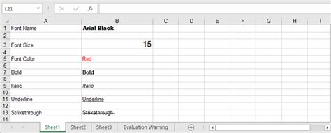 Python Set Or Change Fonts In Excel
