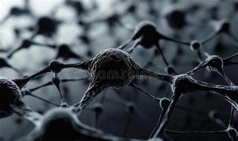 Abstract Representation of Interconnected Neurons in a Neural Network Stock Image - Image of ...