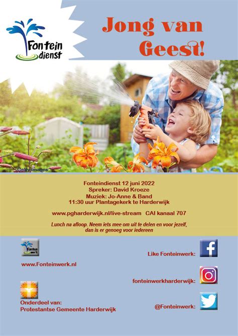Fonteindienst 12 Juni Jong Van Geest Fonteinwerk
