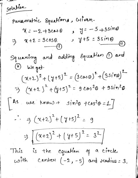 [solved] Eliminate The Parameter And Write The Corresponding Rectangular Course Hero