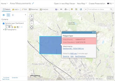 Problem The Measure Tool In Arcmap And Arcgis Online Displays