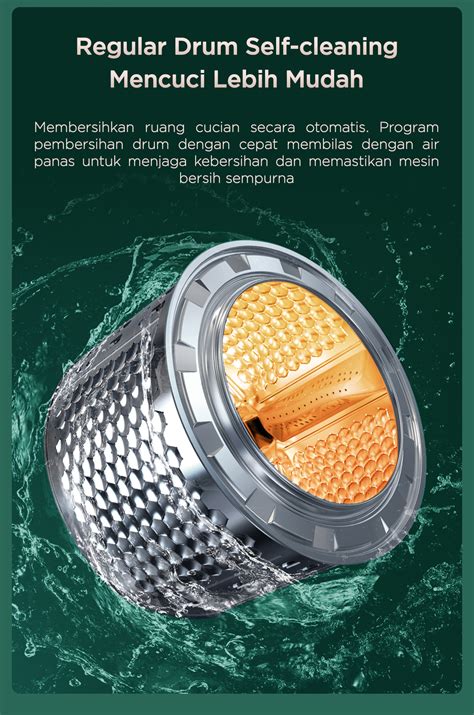 Jual Tcl Mesin Cuci Front Loading Washer Dryer 10 5 Kg 100 Kering Bakteri Hilang 99 16