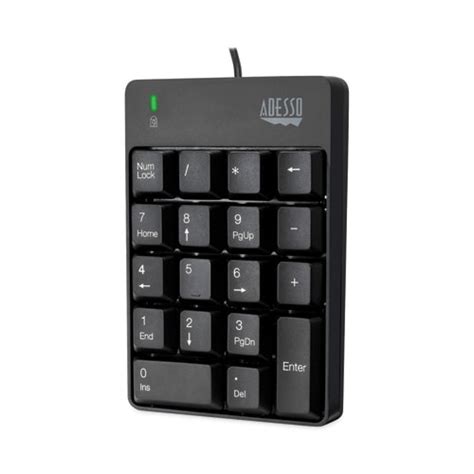 Spill Resistant 18 Key Numeric Keypad Black