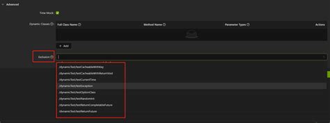 Record Configuration Arex