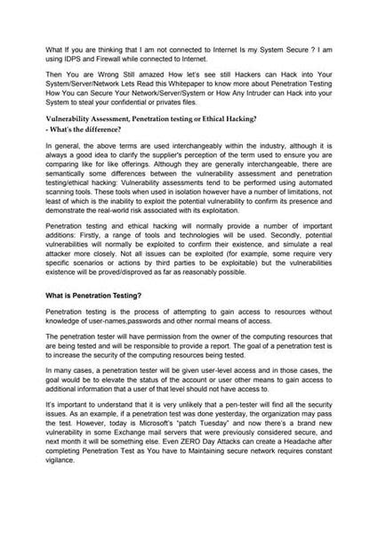 Sample Penetration Testing Agreement For Core Infrastructure