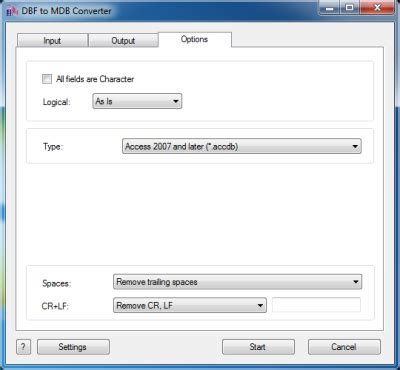 DBF To MDB Access Converter