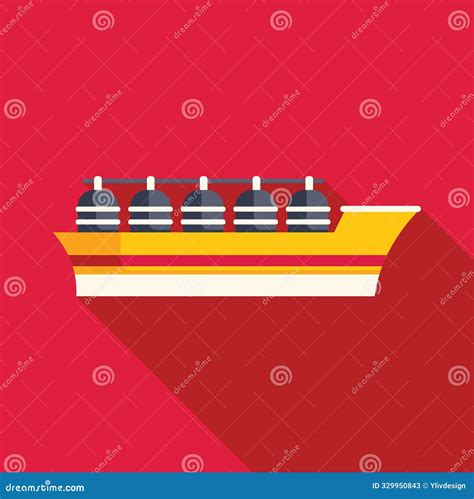 Warship Carrying Artillery Cannons Preparing For Naval Battle Stock
