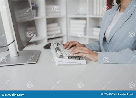 female programmer typing on computer keyboard programmer designing