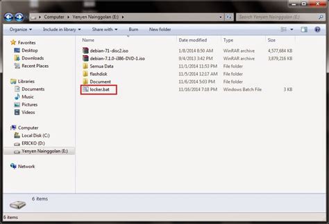 Cara Mengunci Folder HIDDDEN2209