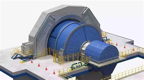 3d Model Mining Grinding Mills Vr Ar Low Poly Cgtrader