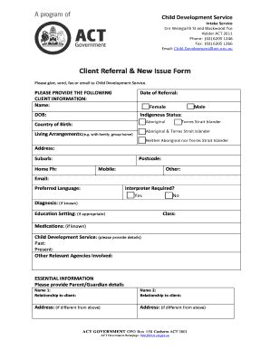Free Referral Template PdfFiller