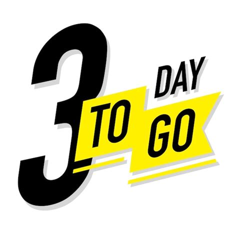 3 days go label vectors and illustrations for free download