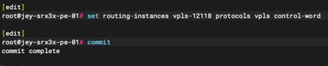 solved l2vpn ldp signaled vpls between ios and junos with control word