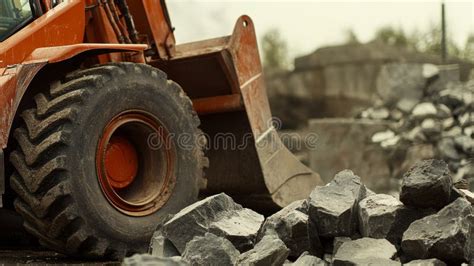In Quarrying Stone And Aggregate Materials Are Extracted For Construction Purposes Stock Image