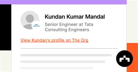 Kundan Kumar Mandal Senior Engineer At Tata Consulting Engineers The Org