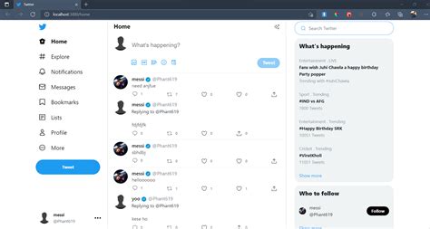 Github Malek Twitter Clone Master This Twitter Clone Allows Users To Tweet Text And