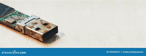 Rusty USB Flash Drive Connector Stock Image Image Of Computer Flash