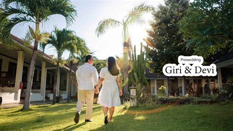 Prewedding Giri And Devi At Inna Bali Heritage Hotel Youtube