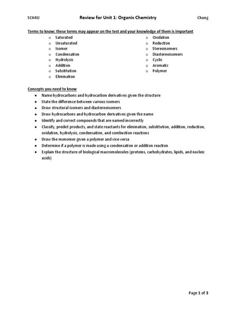 Unit 1 Test Review Pdf