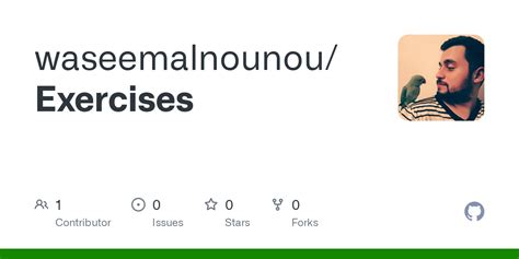 GitHub Waseemalnounou Exercises