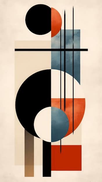 Premium Ai Image Minimalist Abstract Artwork With Clean Lines And Limited Color Palette Ai