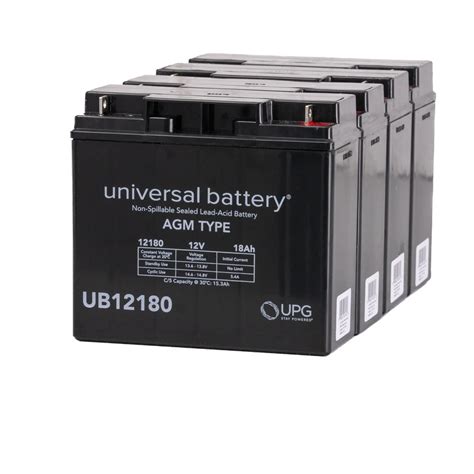 Half U1 18 Ah 48 Volt Agm Battery Pack For The Taotao Ate 501 Scooter