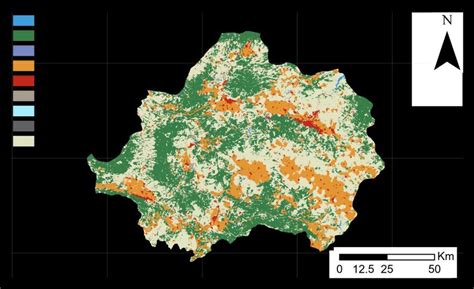 2021 lulc map produced by using sentinel 2 satellite images download