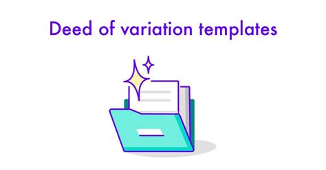 Deed Of Variation Templates UK