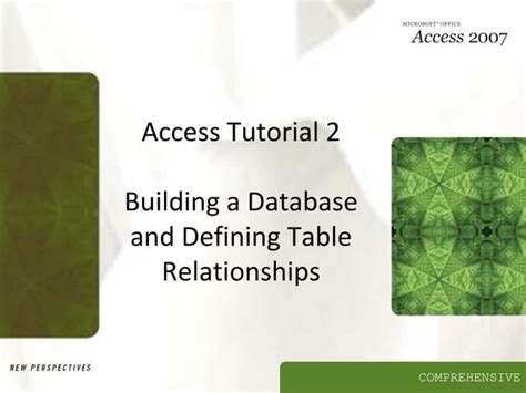 Ms Access Defining Design View And Datasheet Viewppt