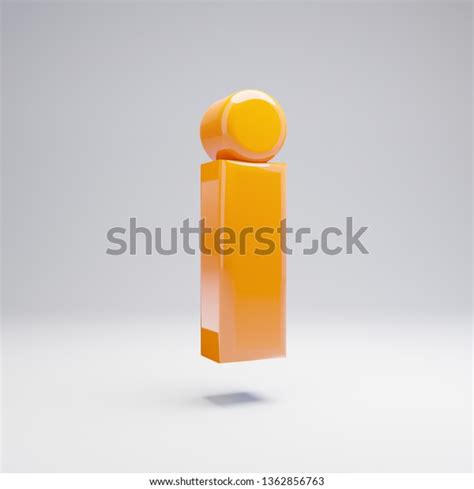 Volumetric Glossy Hot Orange Lowercase Letter Stock Illustration 1362856763 Shutterstock