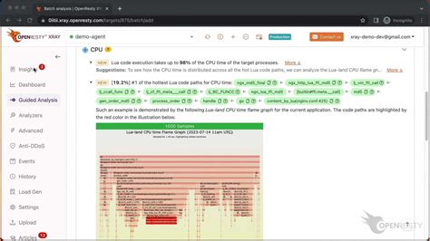 线上快速定位 cpu 最热的 lua 代码路径（使用 openresty xray） openresty 官方博客