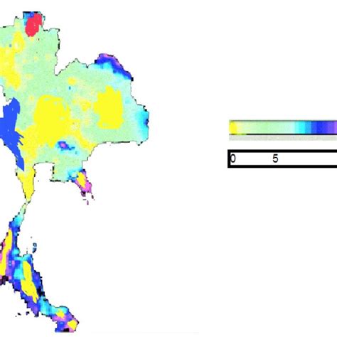 Gis Map Showing Predicted Prevalence Of Scrub Typhus Based On Rainfall Download Scientific