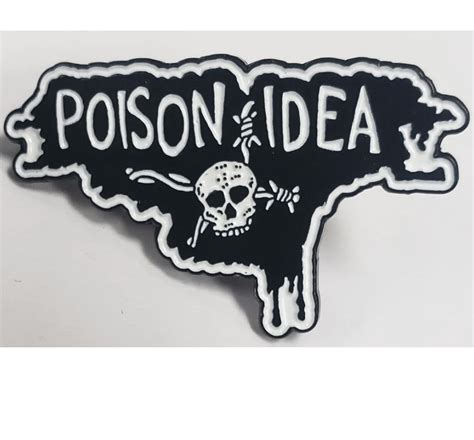 Poison Idea Barb Wire Metal Badge