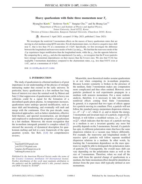 Pdf Heavy Quarkonium With Finite Three Momentum Near T C