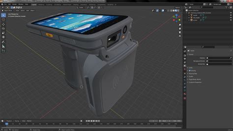 Wireless Rfid Scanner With Barcode Reader 3d Model Turbosquid 2063615