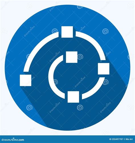 Icon Draw Spiral Related To Graphic Design Tools Symbol Long Shadow Style Simple Design