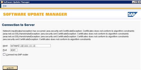 Solved Sap Curitycertcertificateexception Certif Sap Community