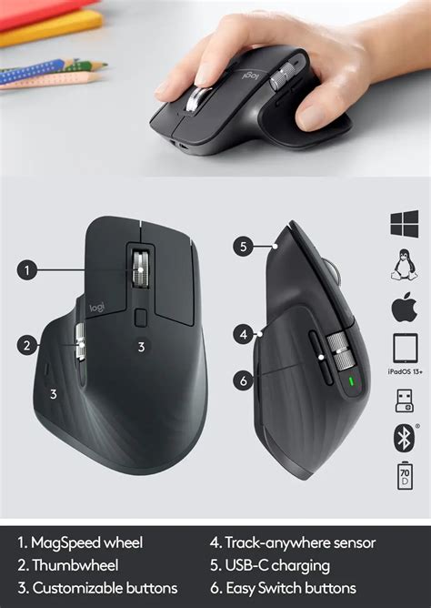 Logitech Mx Master 3 Advanced Wireless 7 Button Mouse Gadget Breeze Logitech Mx Master 3 Advanced Wireless 7 Button Mouse Gadget Breeze